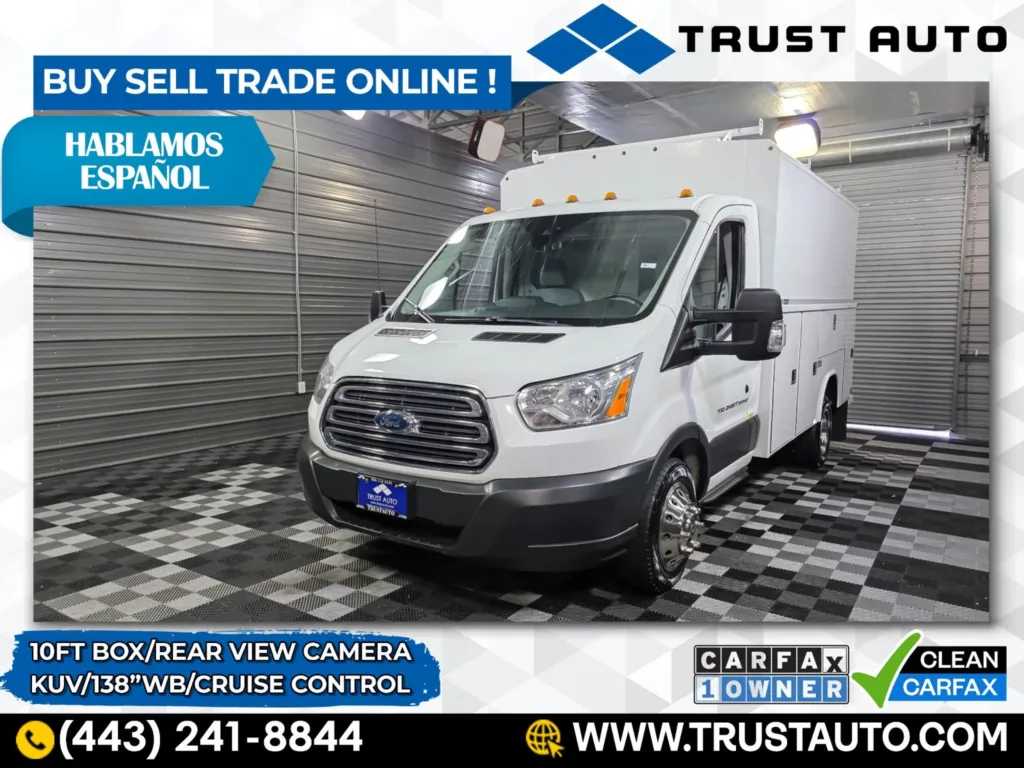 Used 2018 Ford Transit T-350 Cutaway DRW 138''WB Dually 10FT Box ...