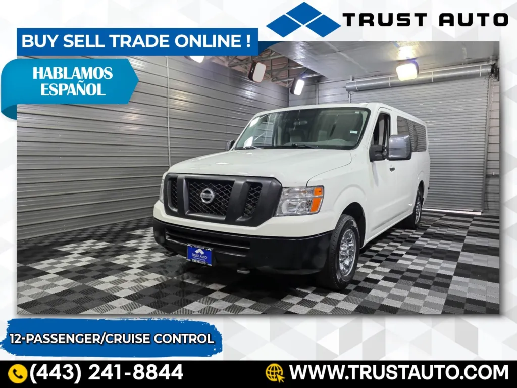 Used 2014 Nissan NVP 3500HD 12-Passenger S V8 Low Roof Minivan/Van for ...