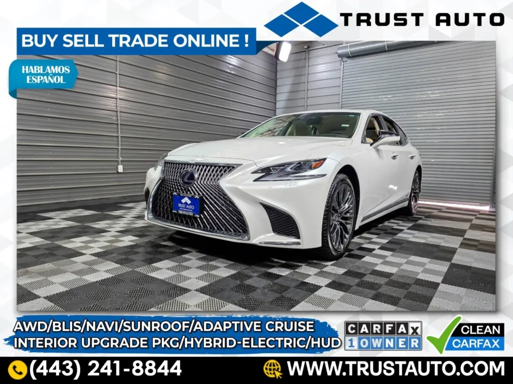 Used 2018 Lexus LS 500h AWD Hybrid-Electric Sedan w/Interior Upgrade ...