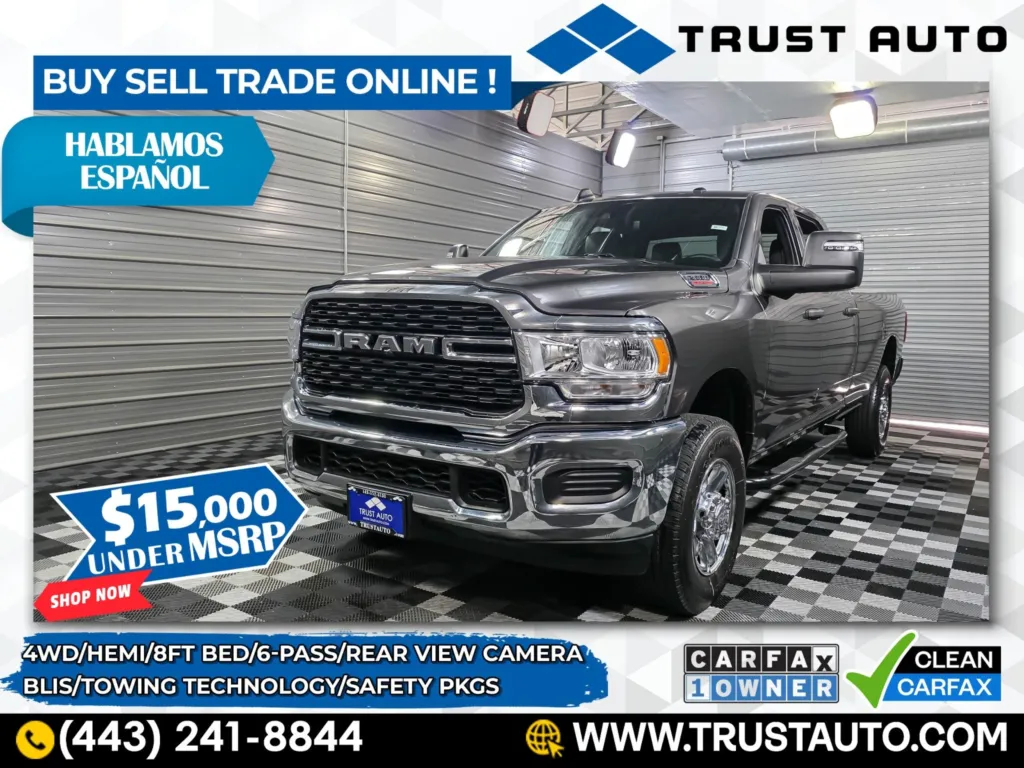 Used 2024 Ram 2500 Tradesman 4WD Crew Cab 8FT Bed Hemi Pickup Truck w ...