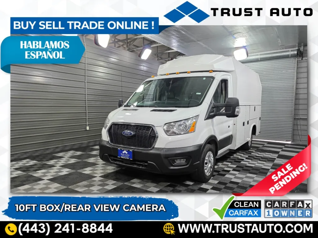 Used 2020 Ford Transit T-350 Cutaway 138''WB 10FT Box Commercial ...