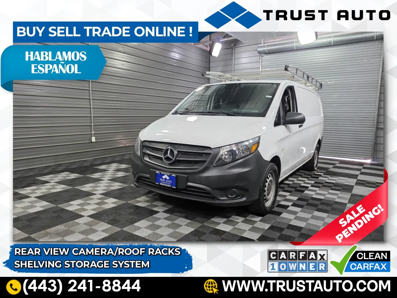 Used 2020 Mercedes-Benz Metris Cargo 126''WB Minivan/Van w/Roof-Racks ...
