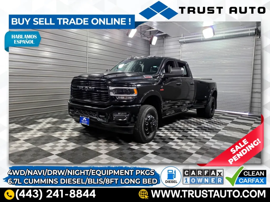 Used 2022 Ram 3500 DRW Laramie 4WD Crew Cab Dually 8FT Bed Cummins ...