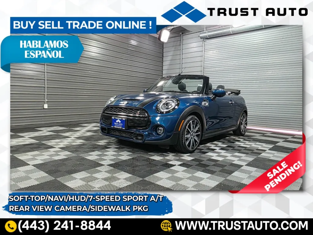 Used 2021 MINI Cooper S Soft-Top Convertible w/Sidewalk Pkg for sale in ...