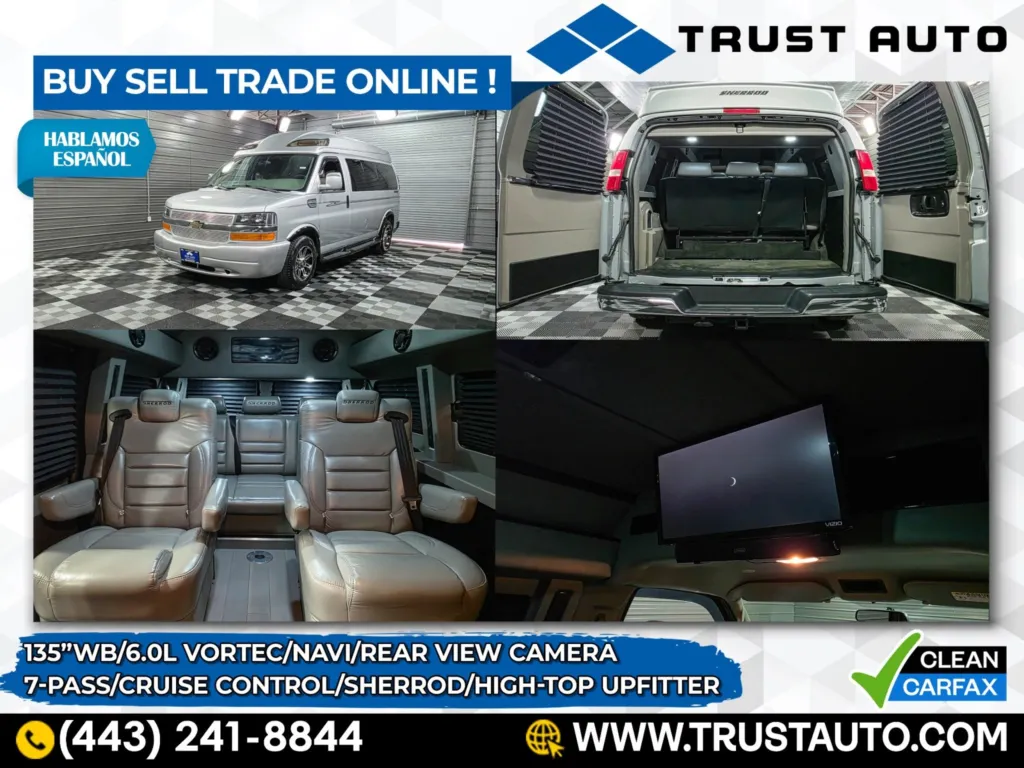 Used 2018 Chevrolet Express 2500 7-Passenger 135 WB High-Top Sherrod ...