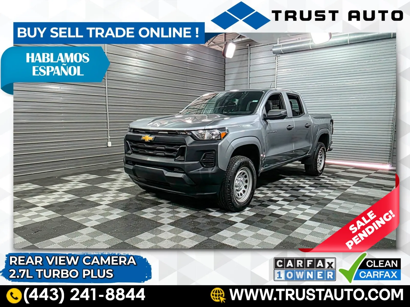 Used 2023 Chevrolet Colorado WT RWD Crew Cab 2.7L Pickup Truck for sale ...
