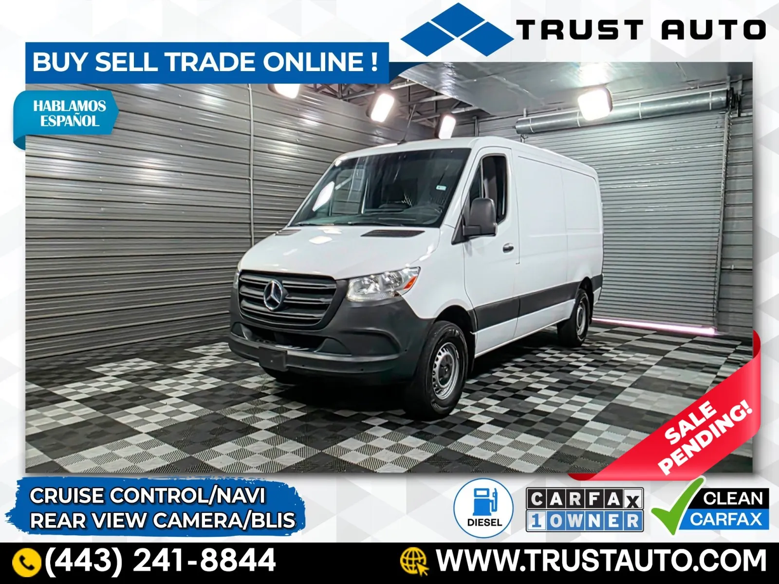 Used 2021 Mercedes-Benz Sprinter 2500 Cargo Standard Roof I4 144''WB ...