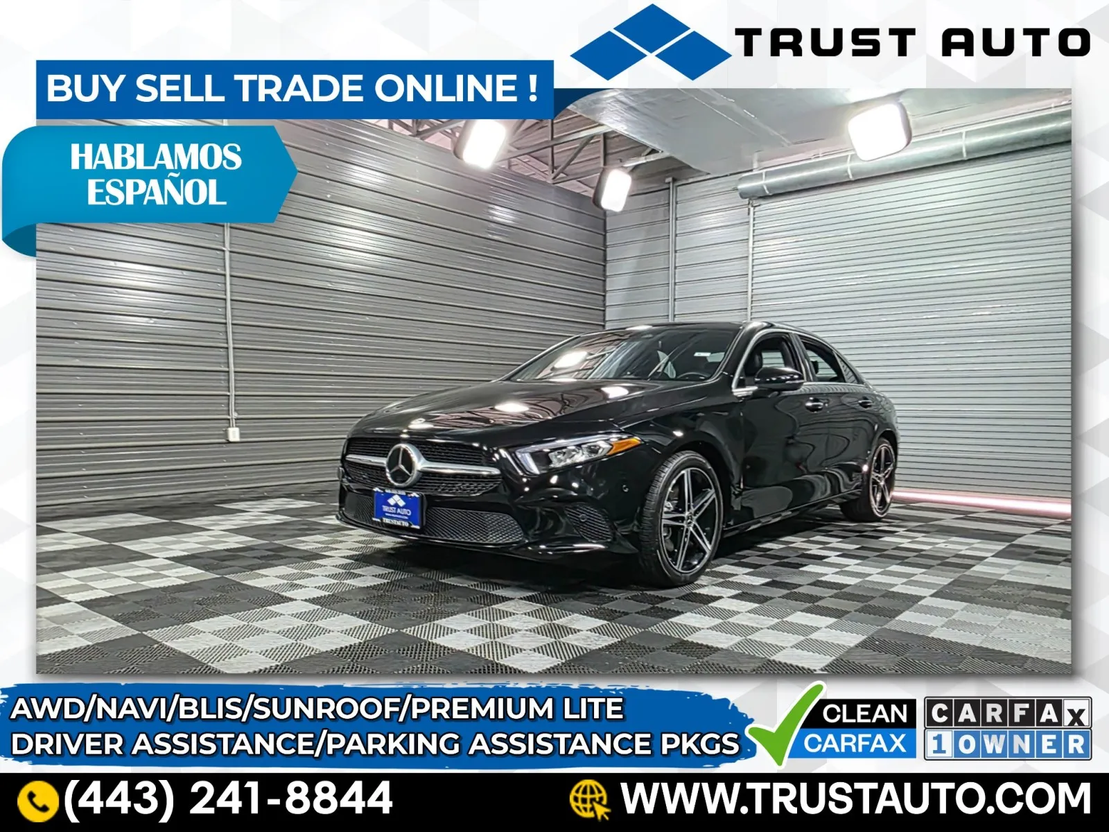 Used 2022 Mercedes-Benz A-Class A 220 4MATIC AWD Sedan w/Premium Pkg ...