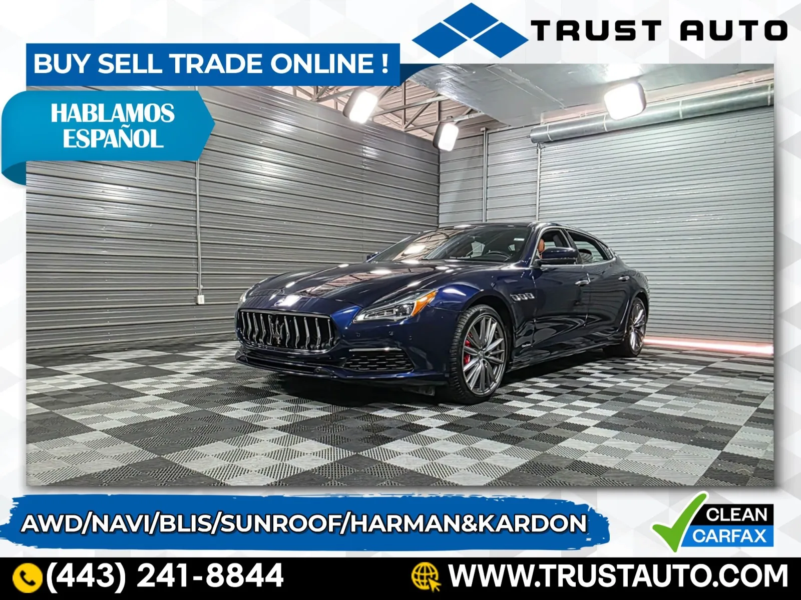 Used 2020 Maserati Quattroporte S Q4 GranLusso AWD Luxury Sedan for ...