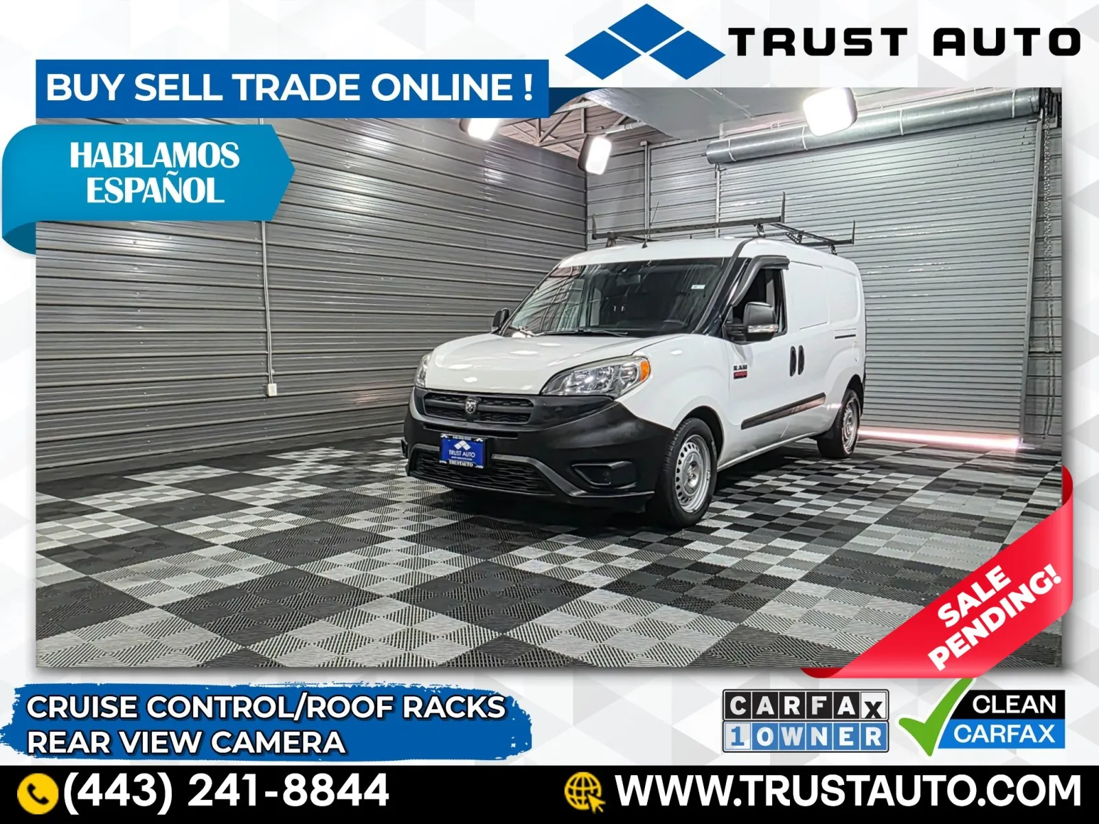 Used 2018 Ram ProMaster City Cargo Tradesman Minivan/Van for sale in ...
