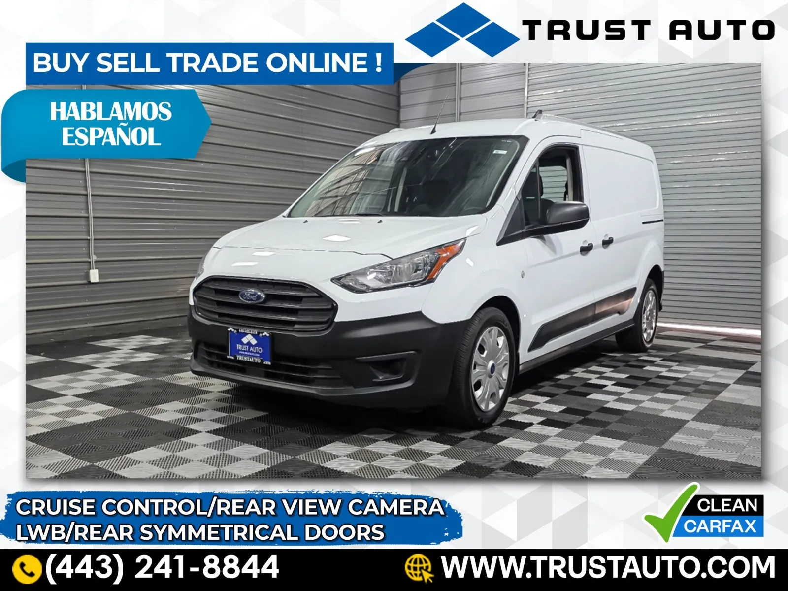 Used 2022 Ford Transit Connect Van XL 121'' LWB Minivan/Van w/Rear ...