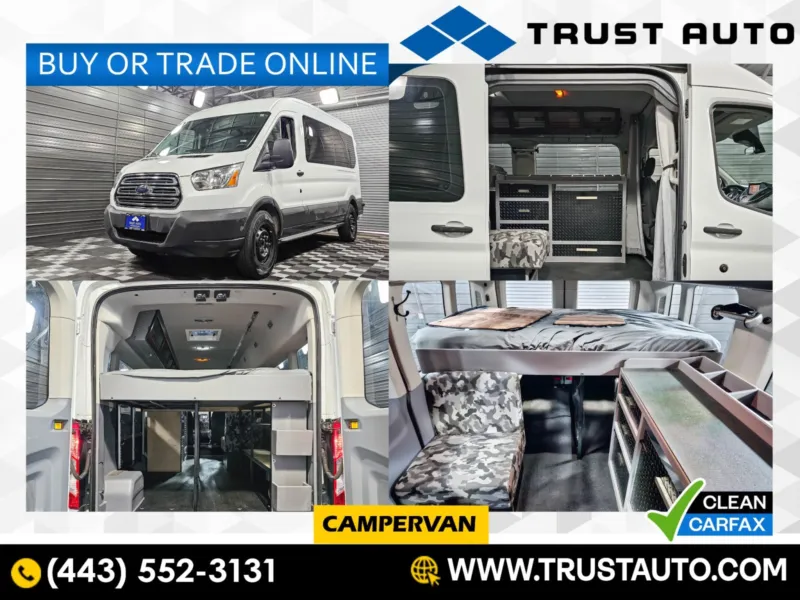 Used 2017 Ford Transit T-350 Campervan XLT Medium Roof 148 WB Camper ...