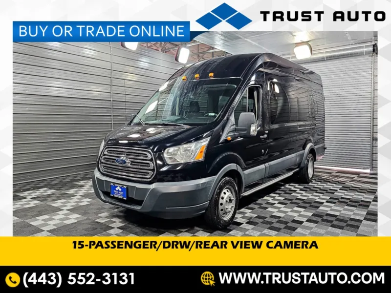 Used 2016 Ford Transit T-350 HD 15-Passenger XLT 148'' High Roof DRW ...