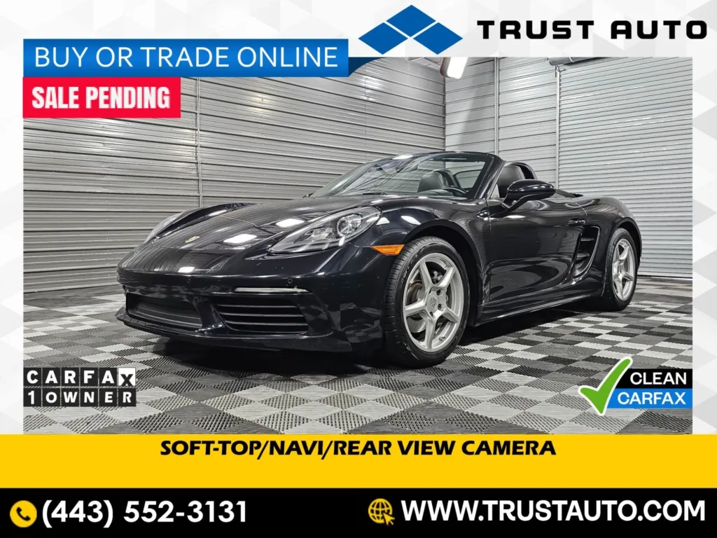 Used 2018 Porsche 718 Boxster Roadster Soft-Top Luxury Convertible ...