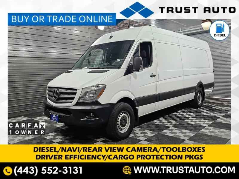 Used 2017 Mercedes-Benz Sprinter 2500 Cargo High Roof 170'' Extended 3 ...