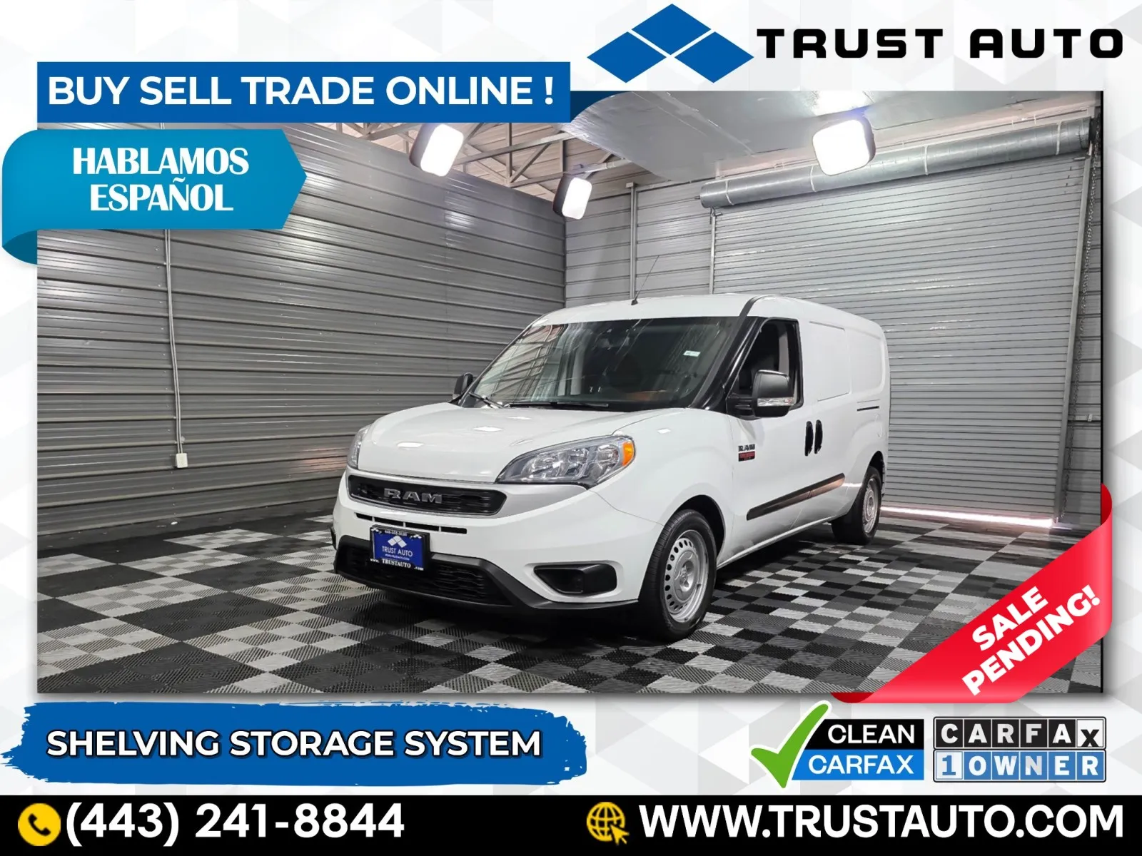 Used 2022 Ram ProMaster City Wagon Minivan/Van w/Shelving Storage ...