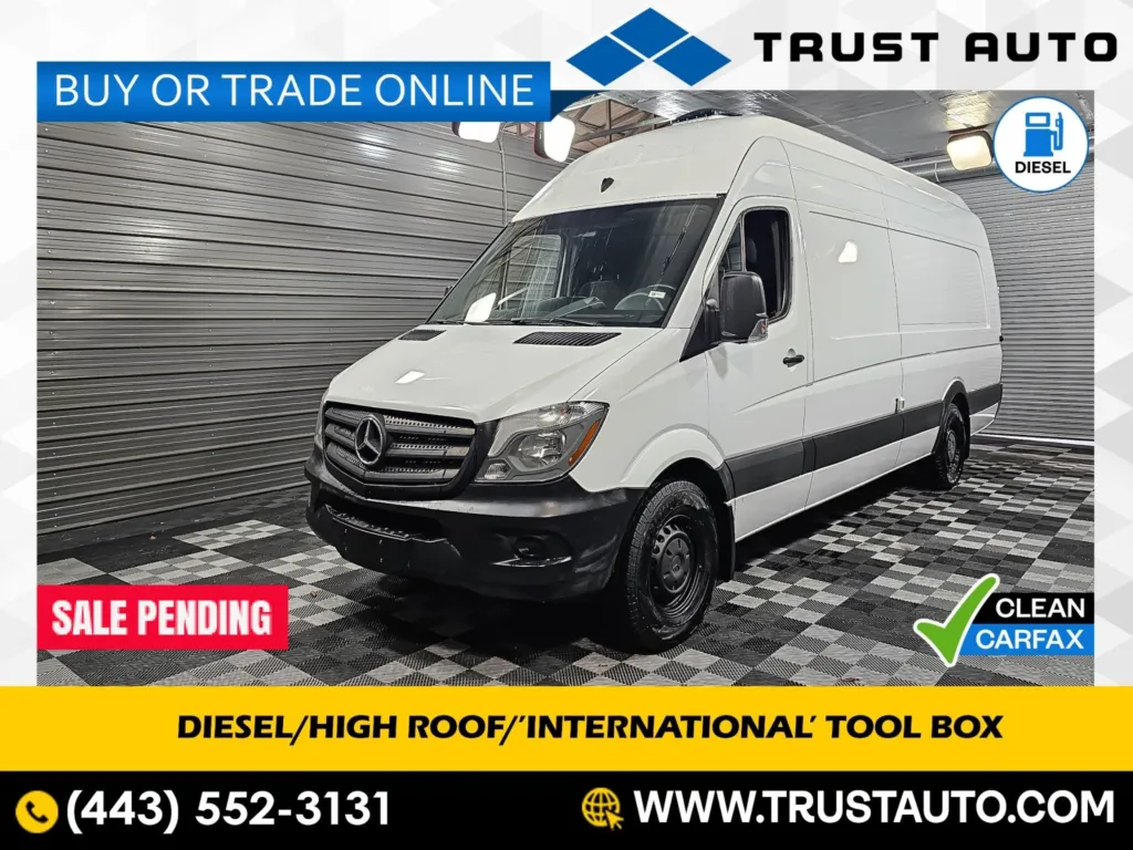Used 2016 Mercedes-Benz Sprinter 2500 Cargo 170''WB Extended Diesel ...