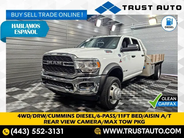 Used 2021 Ram 5500 Chassis Flatbed Tradesman 4WD DRW Crew Cab Dually ...