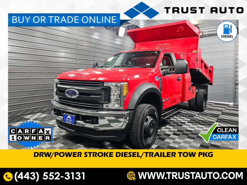 Used 2017 Ford Super Duty F-450 Dump DRW XL 2WD Regular Cab Dually ...