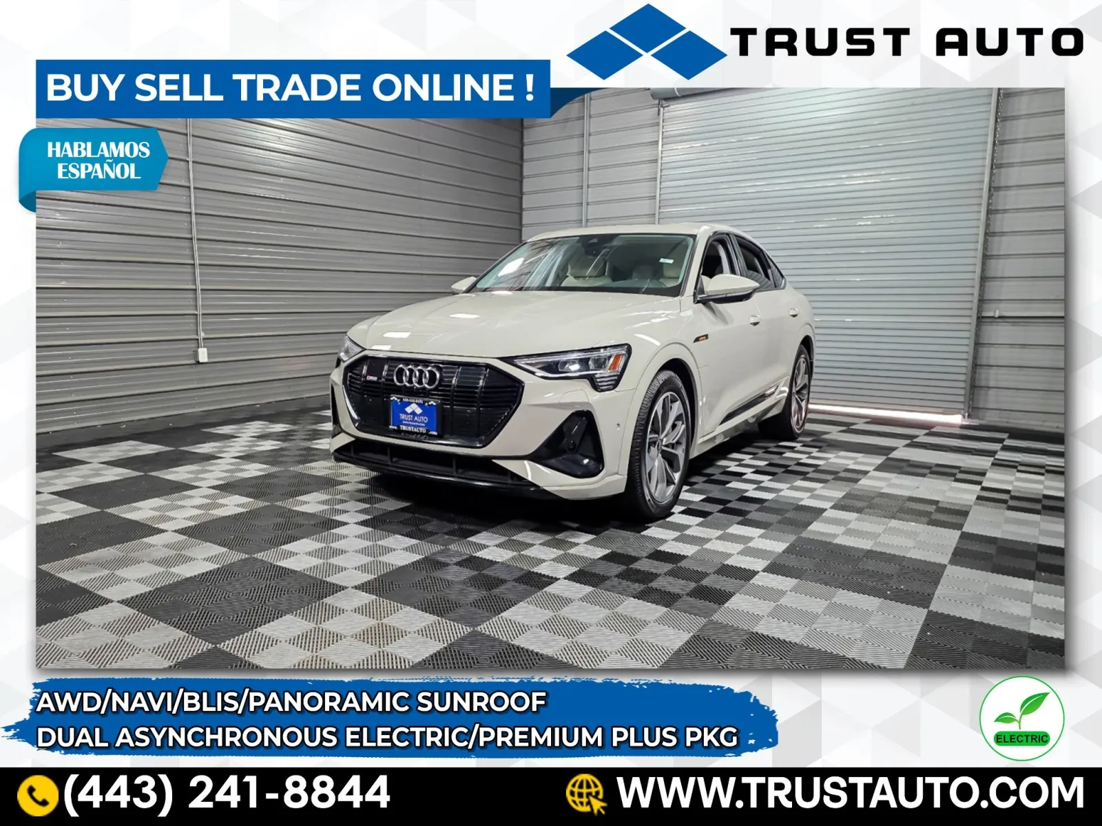 Used 2021 Audi e-tron Sportback Premium Plus Quattro AWD Electric SUV ...