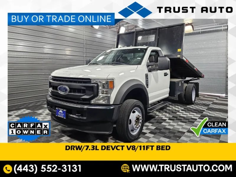Used 2021 Ford Super Duty F-450 Flatbed Dump DRW XL 2WD Regular Cab ...