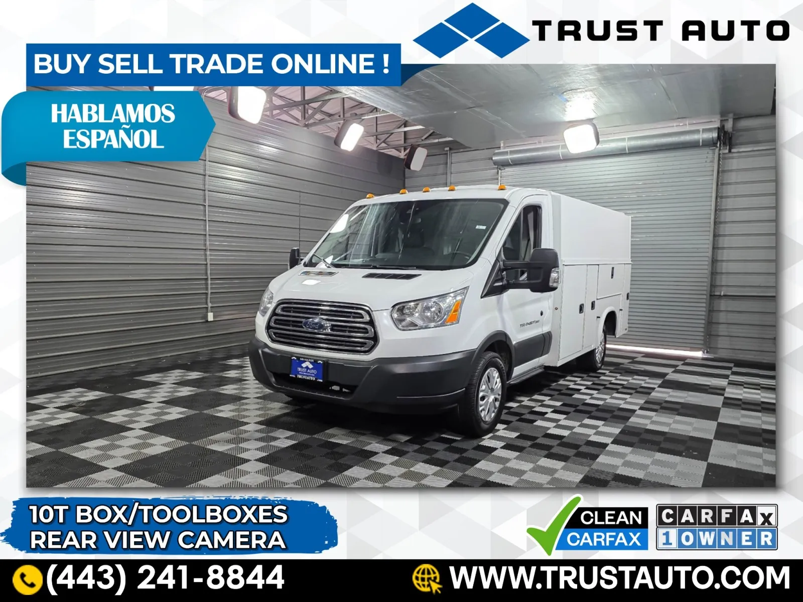 Used 2018 Ford Transit T-350 Cutaway 138''WB 10FT Box Commercial ...