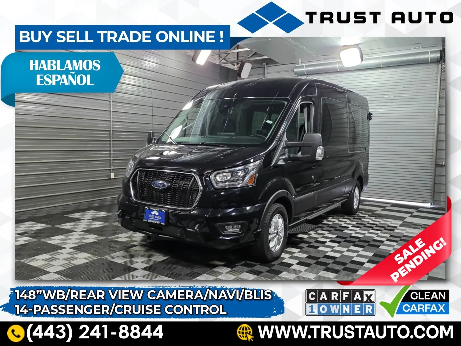 Used 2023 Ford Transit T-350 14-Passenger XLT 148''WB Medium Roof ...