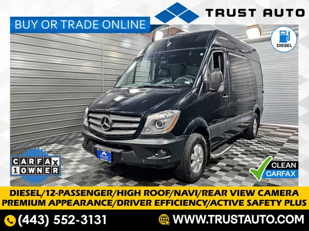 Used 2017 Mercedes-Benz Sprinter 2500 12-Passenger 144''WB High Roof ...