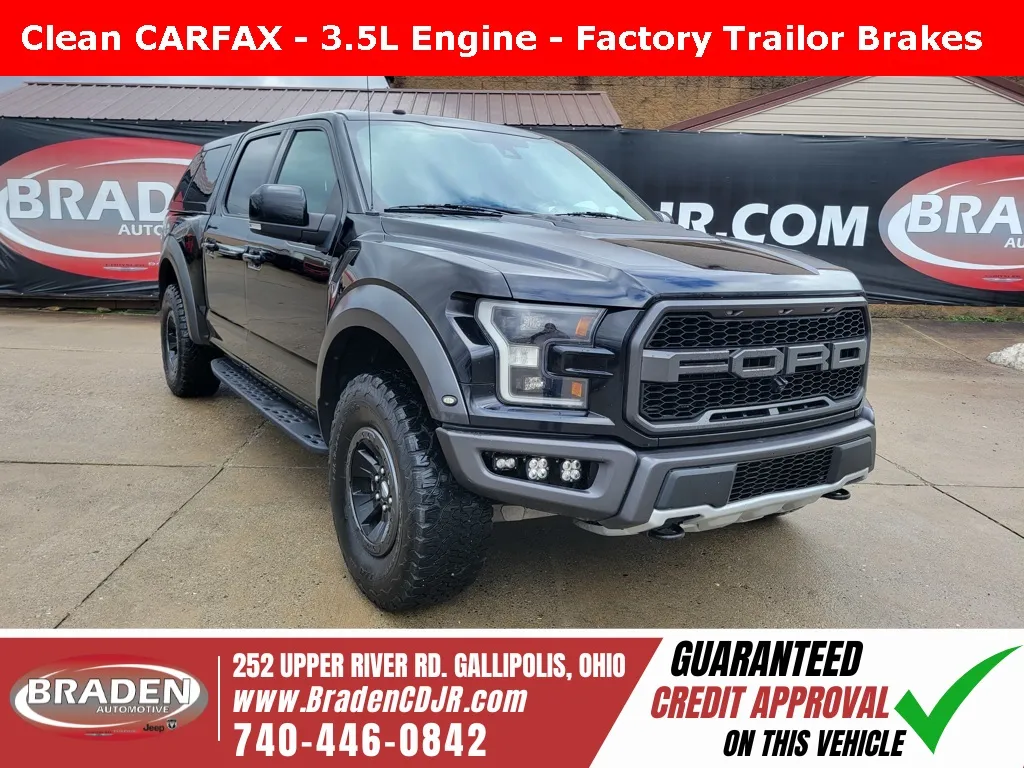 Used 2017 Ford F-150 Raptor for sale in Gallipolis, OH at Braden Auto ...