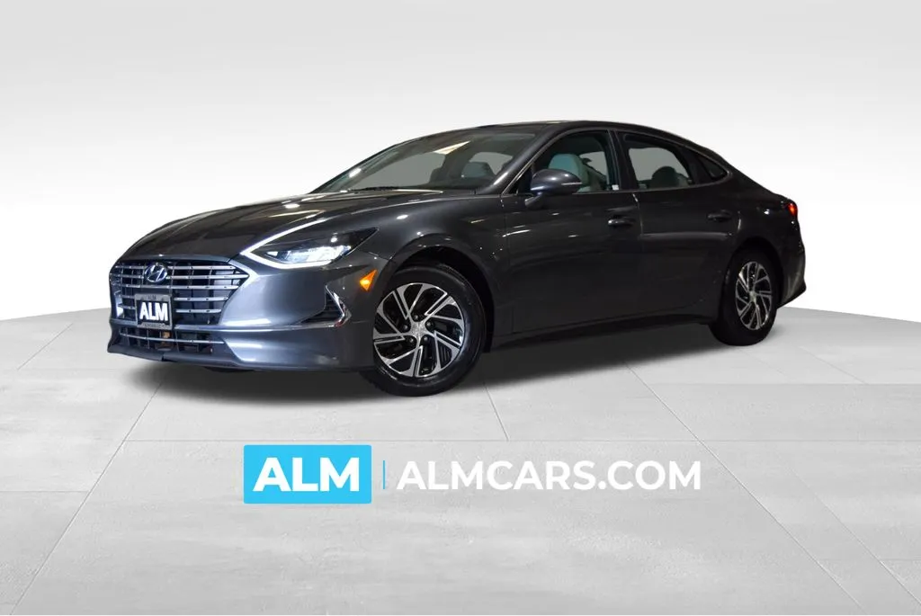 Used 2021 Hyundai Sonata Hybrid Blue for sale in Athens, GA at ALM Cars ...