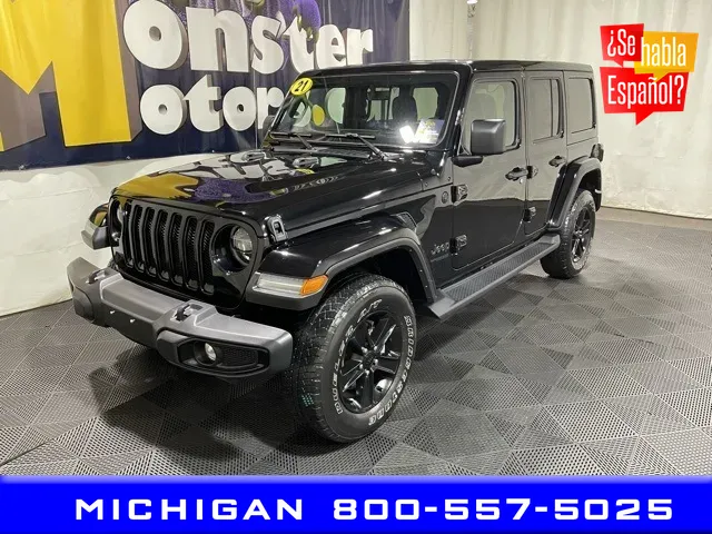 Used 2021 Jeep Wrangler Unlimited Sahara Altitude for sale in Michigan ...