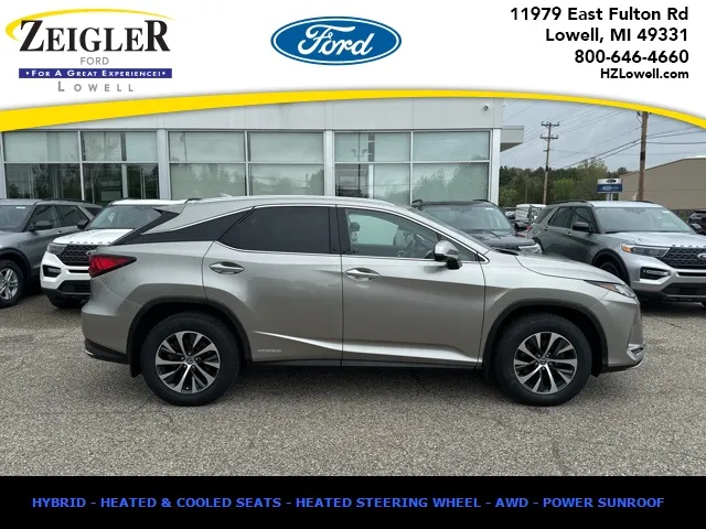 Used 2021 Lexus RX 450h for sale in Lowell, MI at Zeigler Ford of ...
