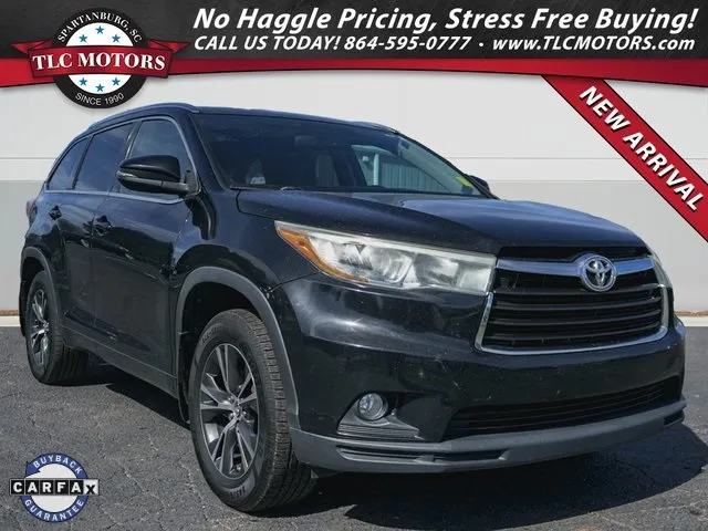 Used 2016 Toyota Highlander XLE V6 for sale in Moore, SC at TLC Motors ...