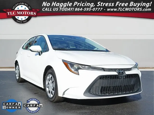 Used 2020 Toyota Corolla LE for sale in Moore, SC at TLC Motors | VIN ...