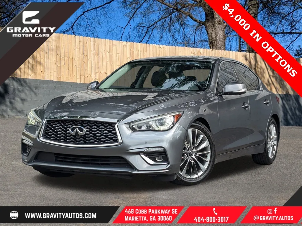 Used 2021 INFINITI Q50 3.0t LUXE for sale in Marietta, GA at Gravity ...