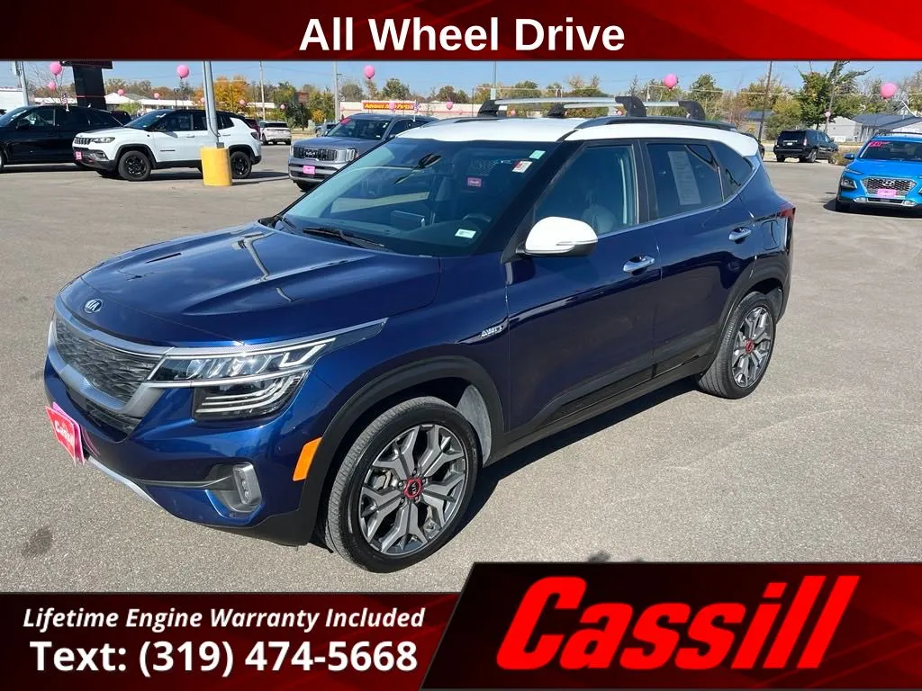 Used 2021 Kia Seltos SX for sale in Cedar Rapids, IA at Cassill Motors ...