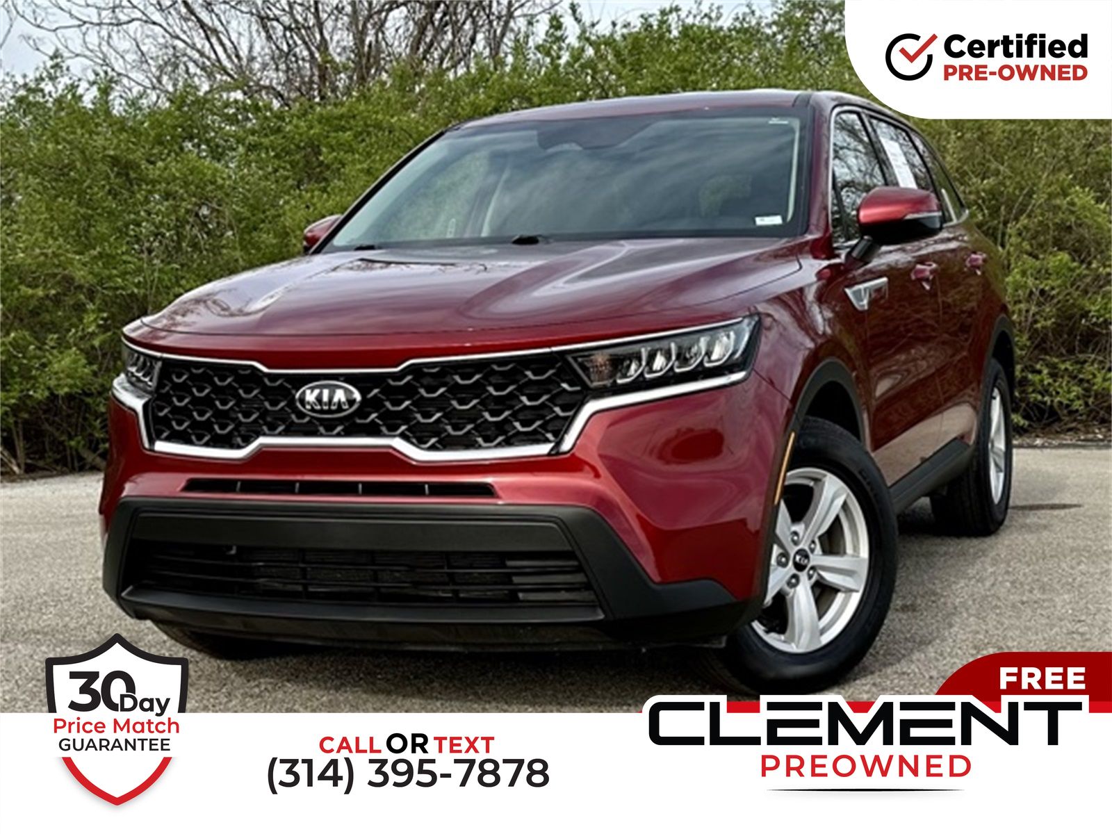 Used 2021 Kia Sorento LX for sale in Florissant, MO at Clement Pre-Owned | VIN: 5XYRG4LC2MG023361
