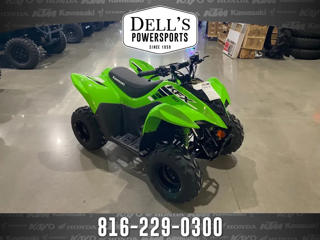 2025 Kawasaki KFX 50 for sale in Grain Valley, MO at Dell's Powersports ...