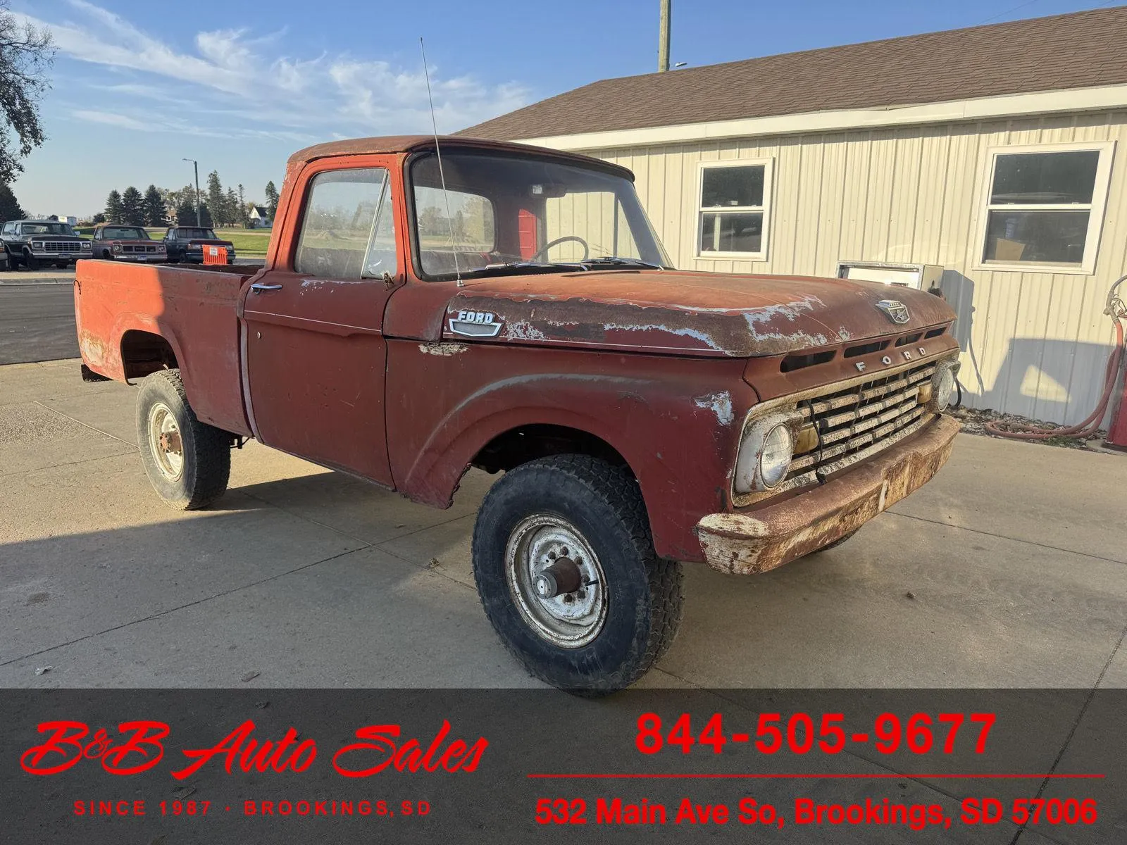 Used 1963 Ford F100 4x4 for sale in Brookings, SD at B&B Auto Sales ...