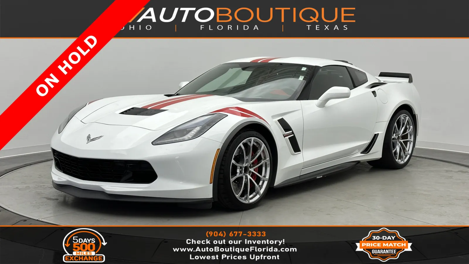 Used 2017 Chevrolet Corvette Grand Sport 3LT for sale in Jacksonville ...