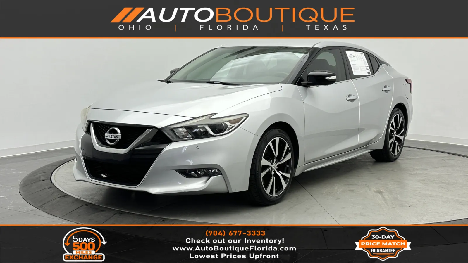 Used 2018 Nissan Maxima SV for sale in Jacksonville, FL at Auto ...
