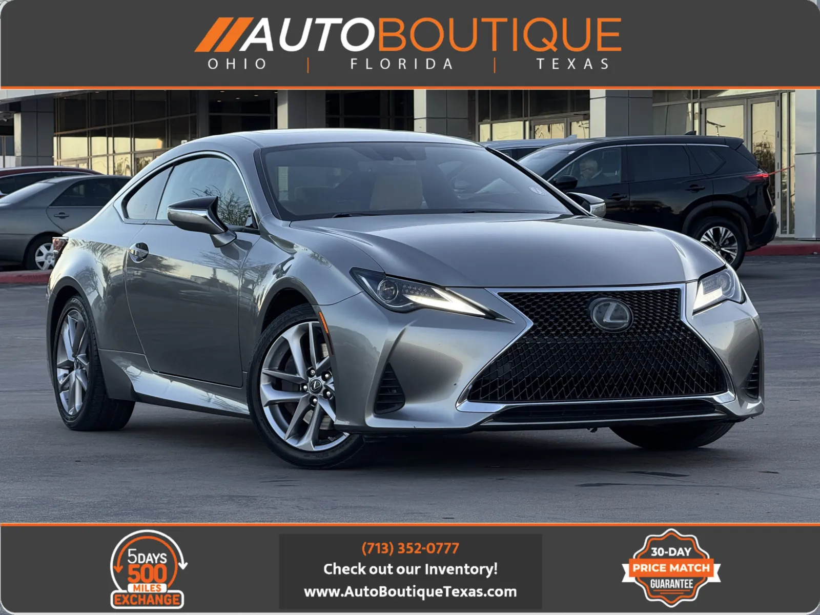 Used 2019 Lexus RC 300 for sale in Alvin, TX at Auto Boutique Texas ...