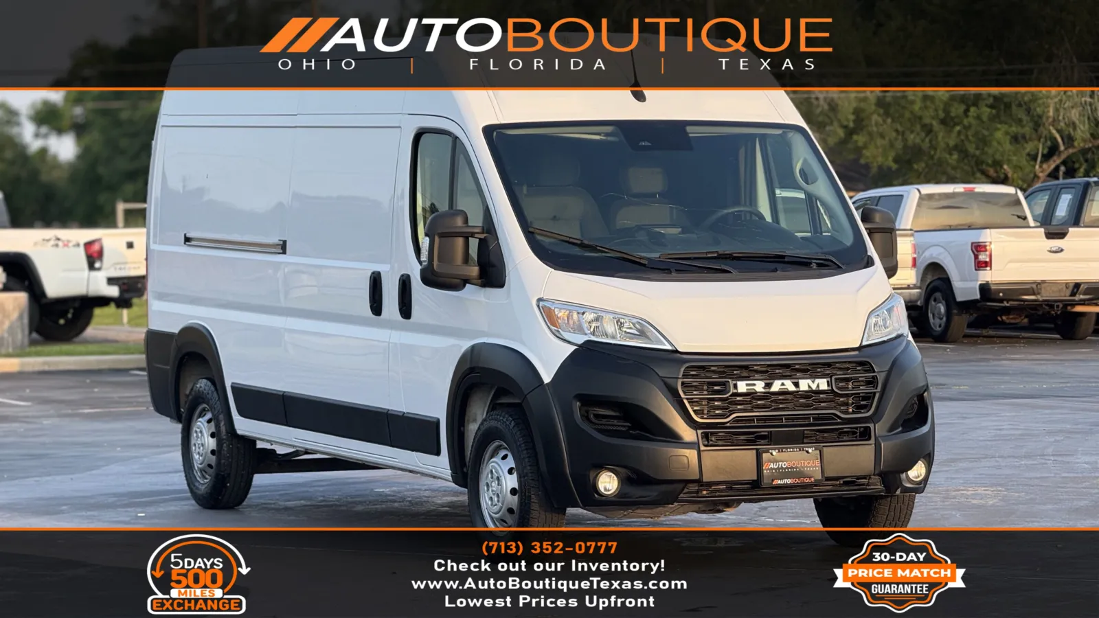 Used 2023 Ram ProMaster Cargo Van 2500 159 WB for sale in Alvin, TX at ...
