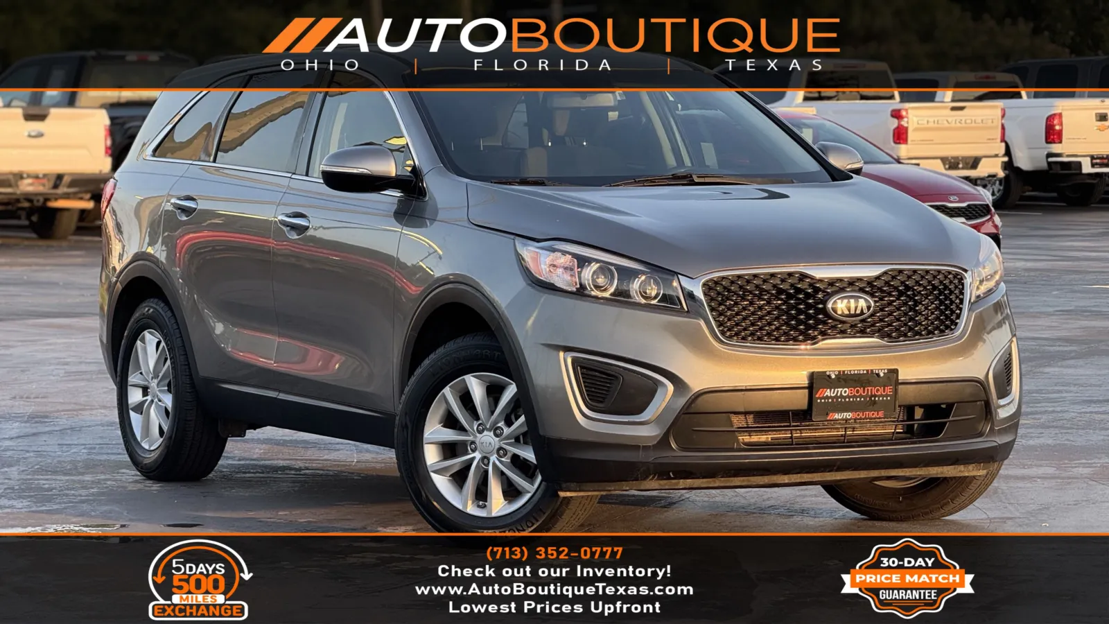 Used 2017 Kia Sorento L for sale in Alvin, TX at Auto Boutique Texas | VIN: 5XYPG4A31HG220943