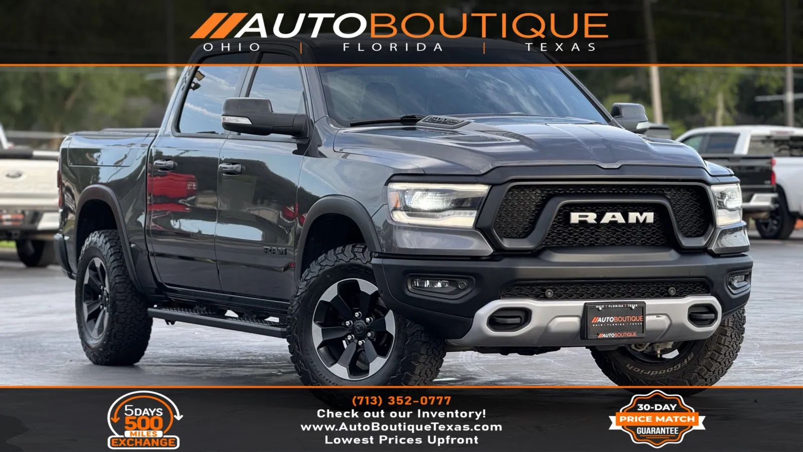 Used 2019 RAM 1500 REBEL Rebel for sale in Alvin, TX at Auto Boutique Texas | VIN: 1C6SRFLT3KN835305