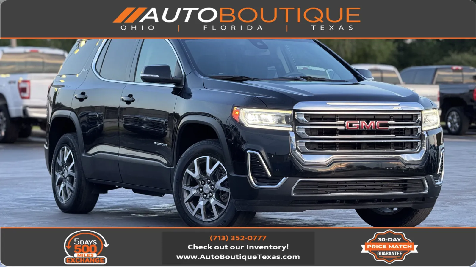 Used 2022 GMC Acadia SLE for sale in Alvin, TX at Auto Boutique Texas ...