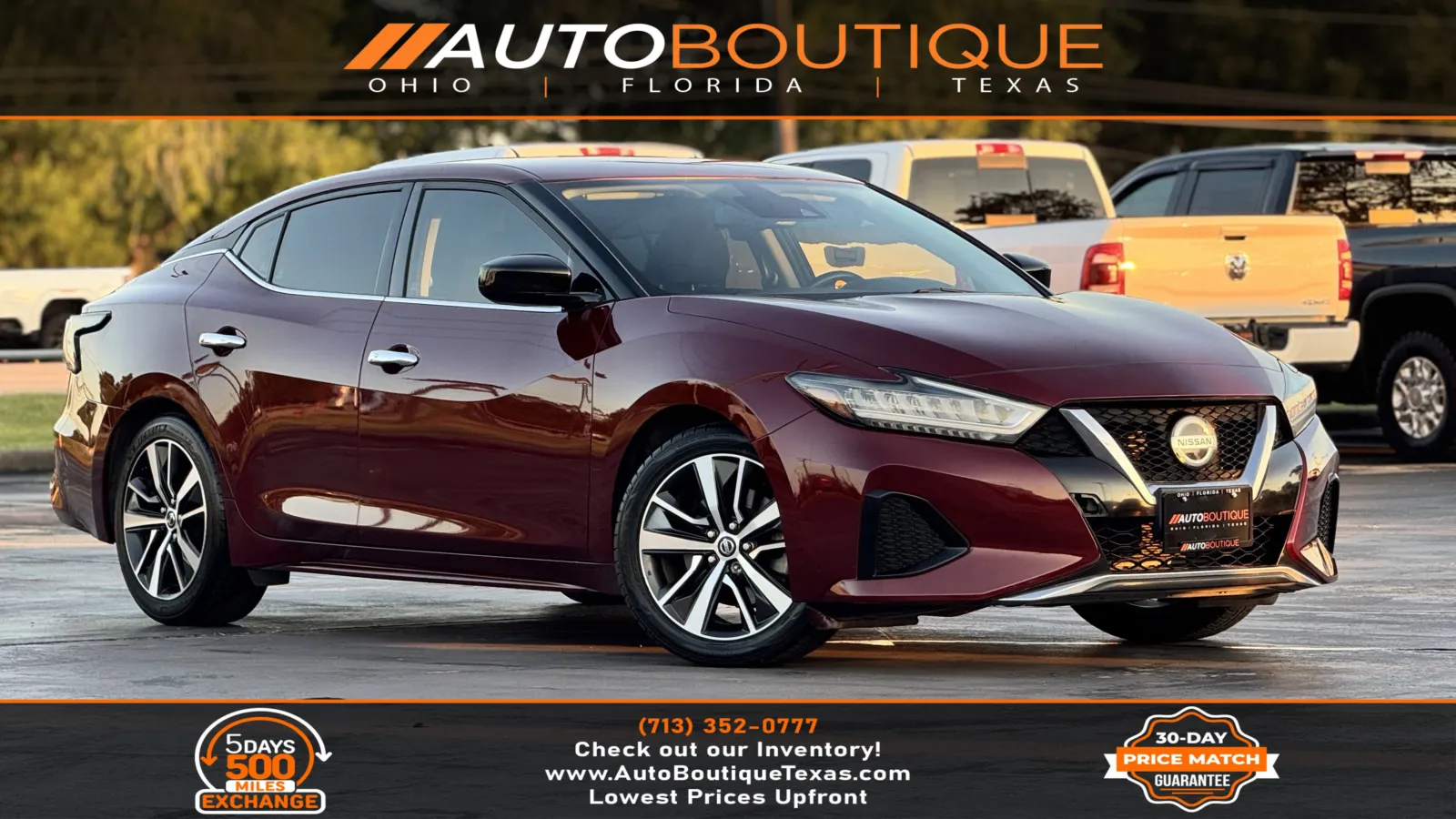 Used 2020 Nissan Maxima S for sale in Alvin, TX at Auto Boutique Texas ...