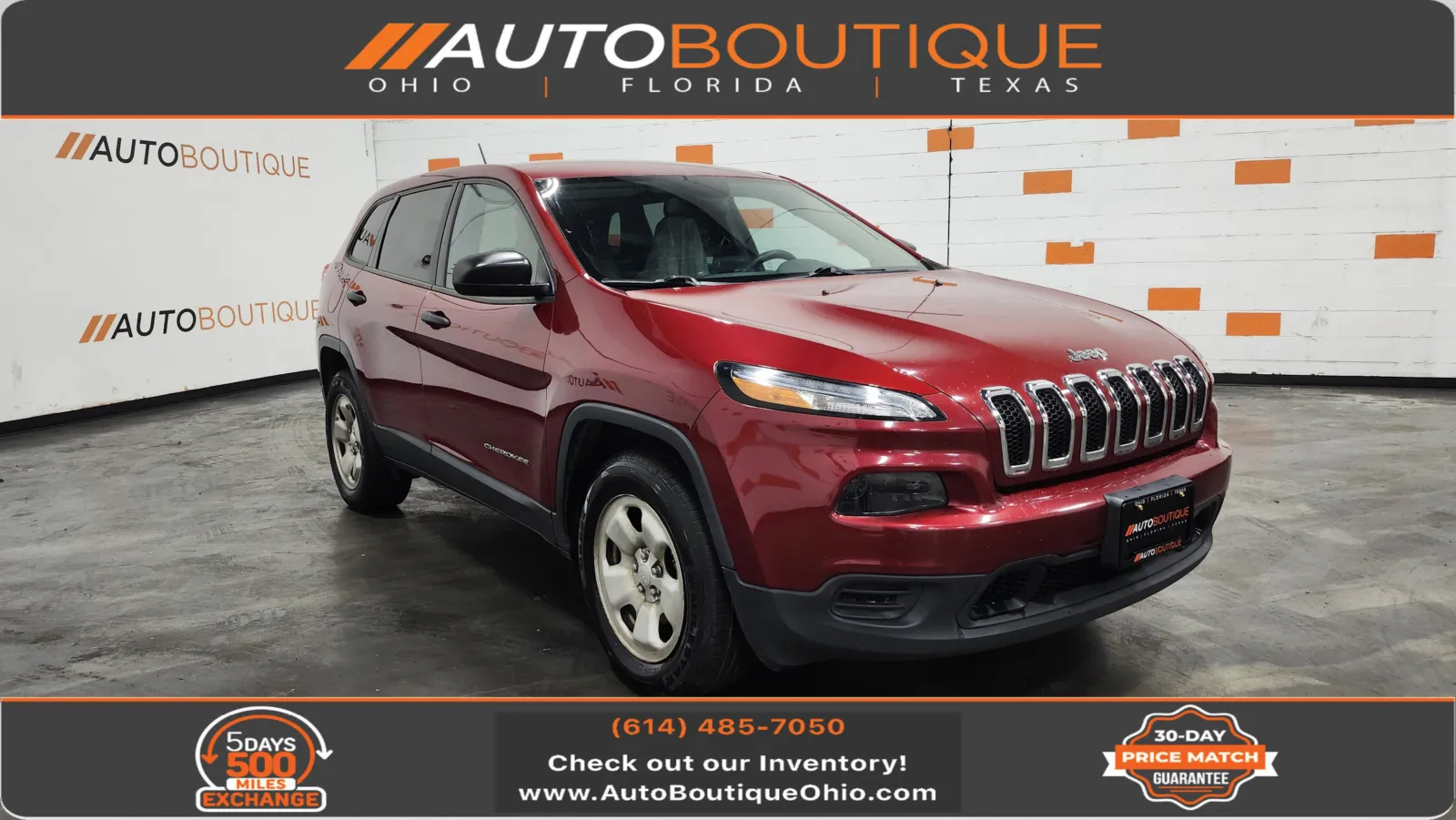 Used 2017 Jeep Cherokee Sport for sale in Columbus, OH at Auto Boutique ...