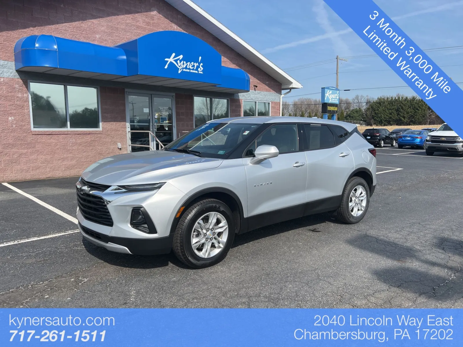 Used 2022 Chevrolet Blazer LT for sale in Chambersburg, PA at Kyner's ...