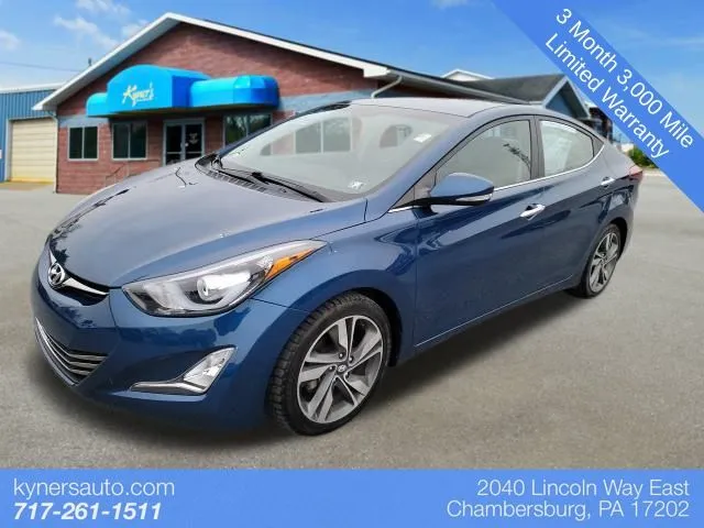 Used 2015 Hyundai Elantra Limited for sale in Chambersburg, PA at Kyner ...